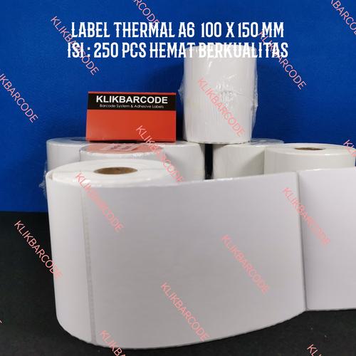 Jual Label Thermal 100x150 Kertas Sticker Receipt Printer Barcode A6 Hemat - Kota Semarang ...