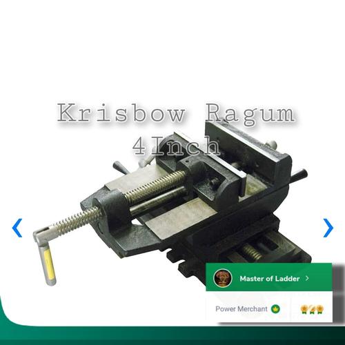 Jual Krisbow Catok Ragum Geser 4 inch/ 10 Cm Drill Vise Cross - Kota ...