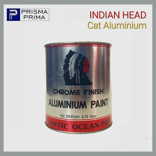 Jual Cat Aluminium Paint INDIAN HEAD Chrome Silver Finish - 0.375 L ...