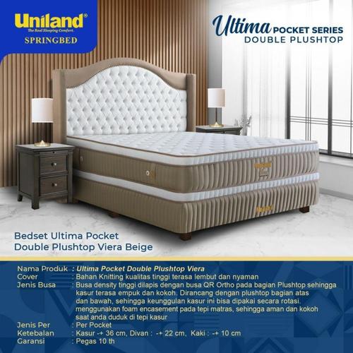 Jual spring bed 180x200 fullset uniland kasur Ultima Pocket Double ...