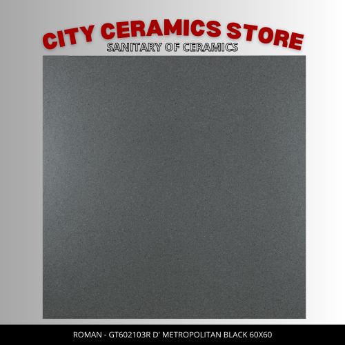 Jual GRANITE ROMAN 60x60 METROPOLITAN BLACK - Dark Grey - Kab. Bogor ...