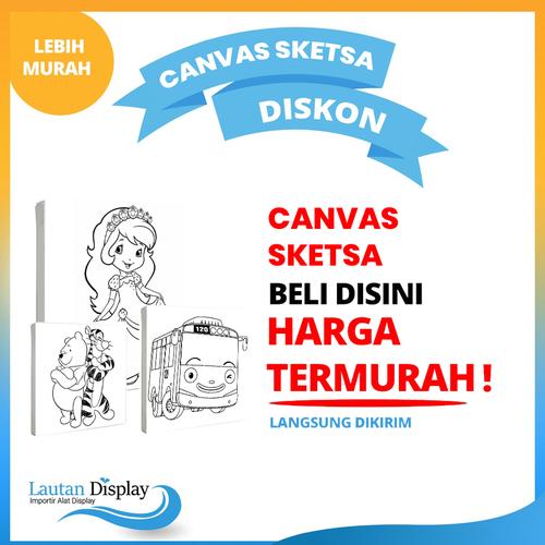 Jual Kanvas Lukis Sketsa 20x20 Cm / Media Lukis Canvas Sketsa 20x30 Cm ...