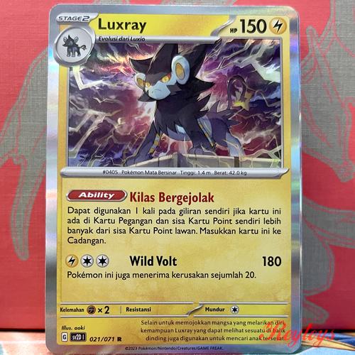 Jual Pokemon Letusan Tanah SV2D - 021 Luxray ( Holo ) - Jakarta Utara ...