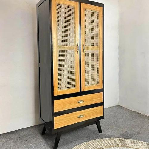 Jual almari kayu rotan lemari kayu rotan minimalis - Kab. Jepara ...