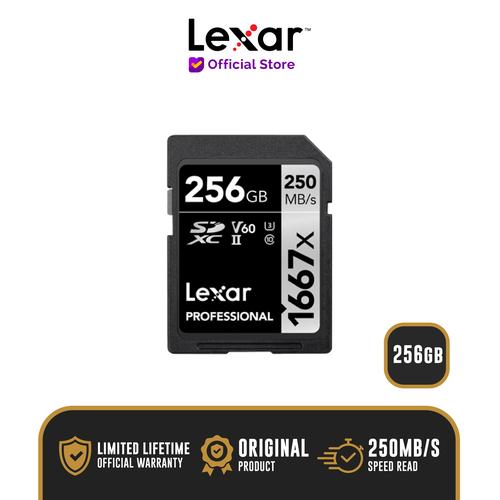 Promo Lexar Professional 1667x SDXC UHS-II V60 256GB - Memory Card 256 ...