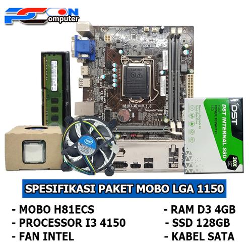 Jual Mainboard Mobo Motherboard Paket LGA 1150 DDR3 plus Processor i3 ...