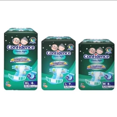 Jual Confidence Adult Diapers Clasic Night Popok Dewasa Perekat M/L/XL ...