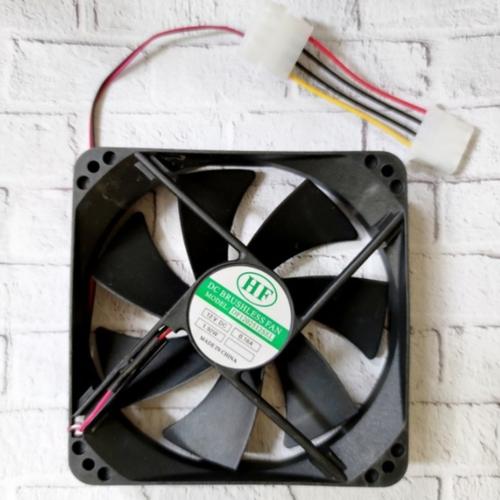 Jual Kipas Fan Komputer CPU PC 12 cm Hitam / Fan Casing 12cm - Kota ...