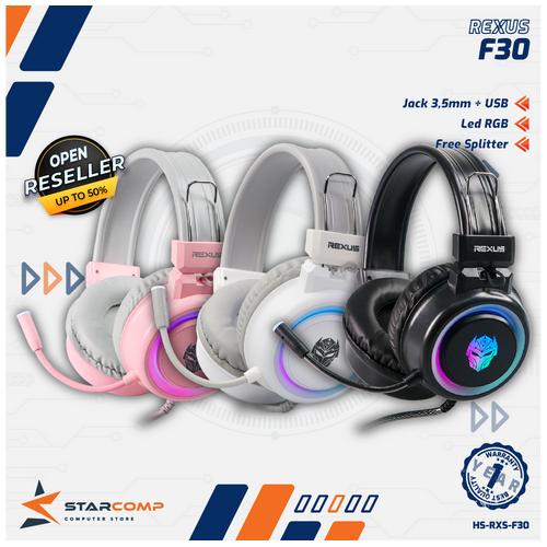 Jual Headset Gaming REXUS F30 VONIX LED RGB Spectrum - Hitam - Kab ...
