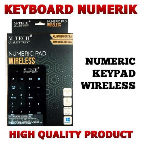 Jual KEYBOARD NUMERIK NUMPAD KEYPAD WIRELESS ( UNTUK KASIR DAN AKUNTAN ...