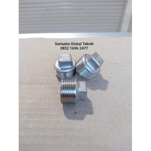 Jual Plug Stainless SS 304 Drat 1 1/4 inchi - DOP Stainless Drat Luar ...