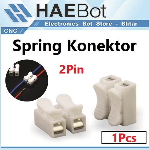 Promo [EBS] Spring Kabel Konektor Penghubung Kabel 2 Pin 250VAC 2 ...