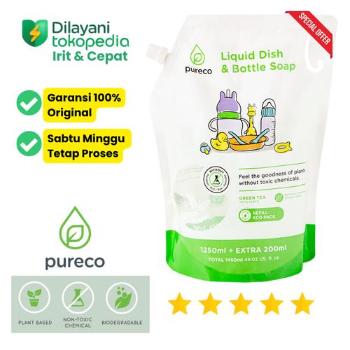 Jual Pureco liquid dish bottle soap - sabun cuci pencuci botol bayi ...