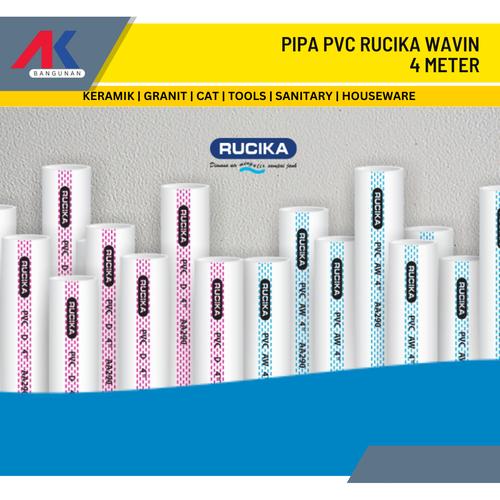 Jual Pipa PVC Rucika Wavin 4 Meter / Pipa Paralon 6 8 10 12 Inch - AW ...