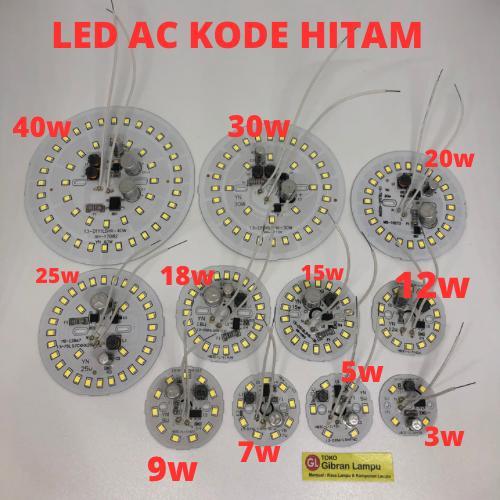 Jual PCB LED AC Kode Hitam - DOB Plus Kabel Langsung 220V All Watt - 3 ...