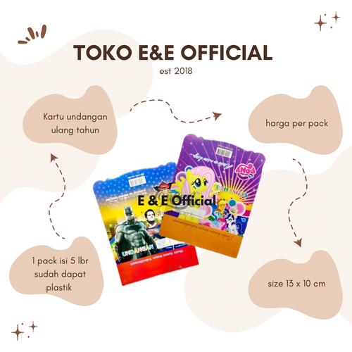 Jual KARTU UCAPAN KARAKTER / GRETTING CARD HBD / KARTU UNDANGAN PESTA ...