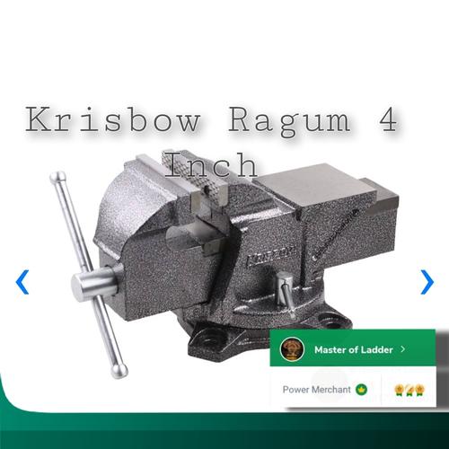 Jual Krisbow Ragum Putar 4 inch/ 10 Cm Bench vise - Kota Surabaya ...