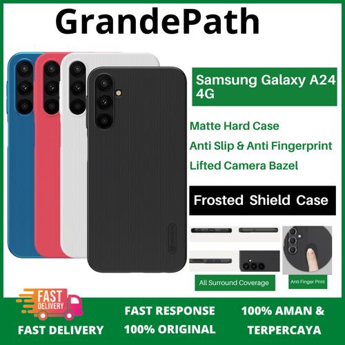 Jual Case Samsung Galaxy A24 4G NILLKIN Frosted Shield Casing - Black ...