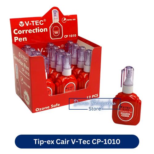 Jual Correction Pen Fluid / Tipex / Tipe X / Tip-ex Cair Vtec CP 1010 ...