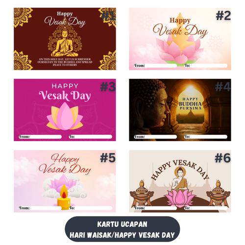 Jual Kartu Ucapan WKartu Ucapan Waisak | Kartu Ucapan Vesak Day | Vesak ...