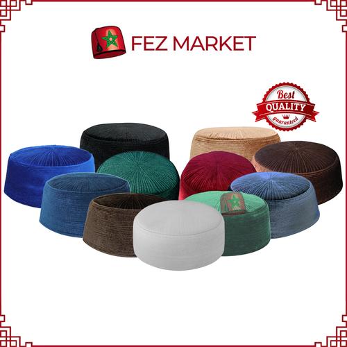 Jual Peci Premium Beludru Kaku Ukuran Size M atau No.9 TheKufi Islamic ...