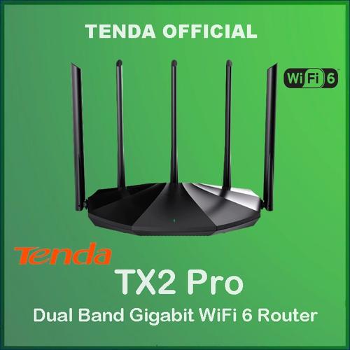 Promo Tenda TX2 Pro Dual-Band Gigabit Wi-Fi 6 Router TX2Pro TX2 Pro ...