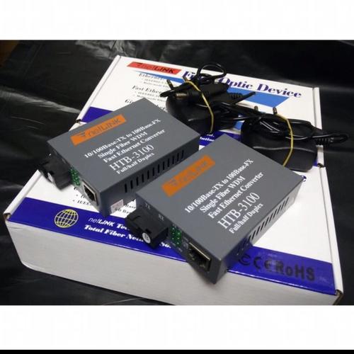 Jual Media Converter FO 10-100 Mbps 1 Pair A dan B Single Core Fiber Optik - Jakarta Barat - New ...