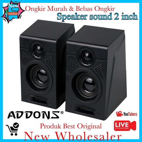 Jual speaker Sound 2 inch addons original multi 2 unit sepasang pc HP ...