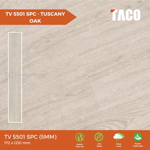 Jual TACO Lantai SPC 5mm TV 5501 Tuscany Oak / Lantai SPC Click Motif ...