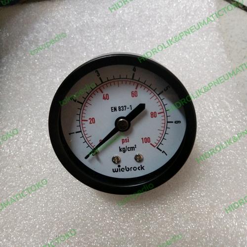 Jual PRESSURE GAUGE WIEBROCK 2" / MANOMETER 7 BAR (kg/cm2) 1/4 inch NPT ...