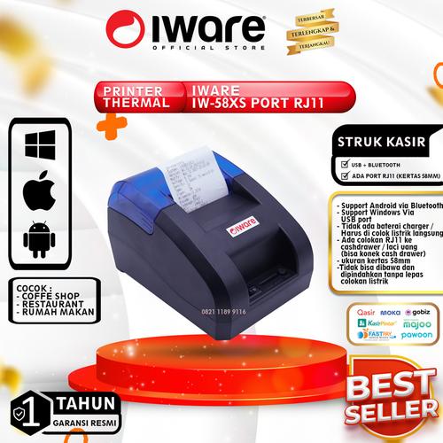 Jual Printer Kasir Thermal RPP02N PPOB Iware C-58XS 58mm Usb+Bluetooth+RJ11 - Jakarta Pusat ...