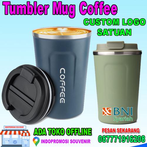 Jual [tumbler custom logo laser] mug gelas cofee travel stainless ...