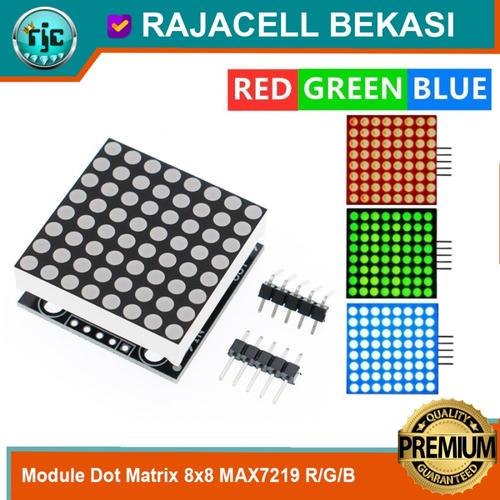Jual MAX7219 Dot Matrix Display Module RGB 8x8 pixel for Arduinoo ...