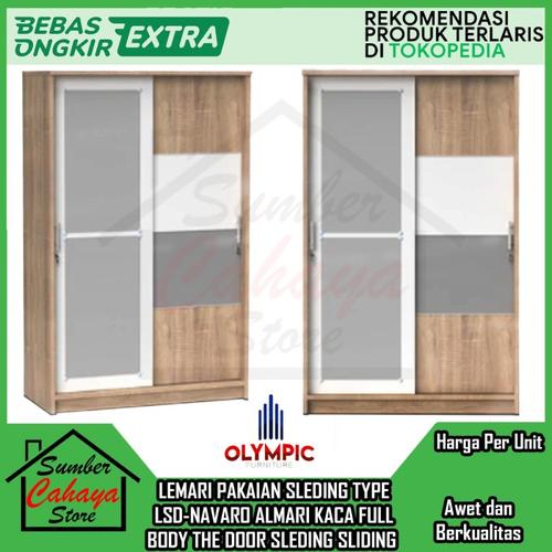 Jual [Kargo] LEMARI PAKAIAN SLEDING TYPE LSD-NAVARO ALMARI KACA FULL ...