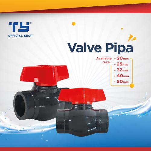 Jual TY Aquarium Valve Pipa Pipe U – PVC / Stop Kran by 3 Pawns - GREY ...