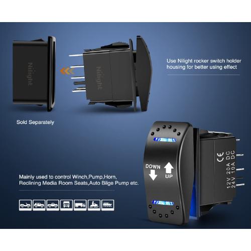 Promo Down Up Polarity Reverse Switch DPDT 20A 7PIN AD719 - Jakarta ...