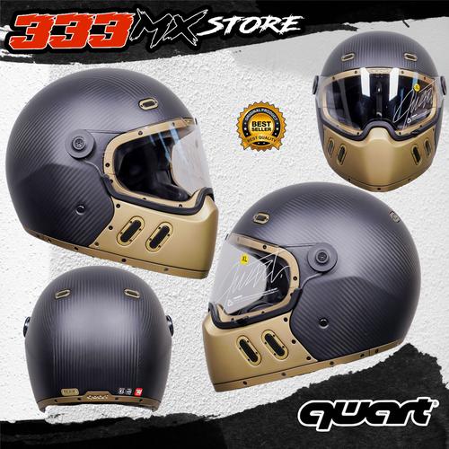Jual HELM QWART PHOENIX 2TONE MATTE CARBON MATTE MAGNESIUM FULL HALF ...