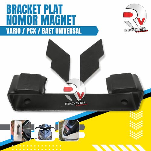 Jual Bracket dudukan plat nomor magnet vario pcx beat universal - Depan ...