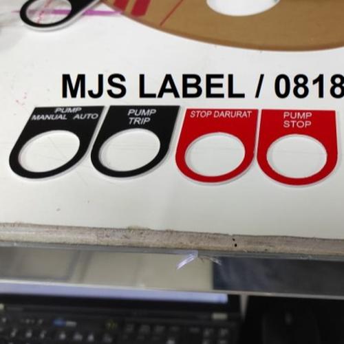 Jual Label 22mm custom pilot lamp / push button / emergency stop ...
