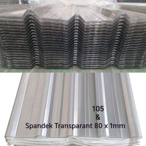Jual Atap Spandek & Alkan Transparant / bening lebar 80cm tebal 1mm ...