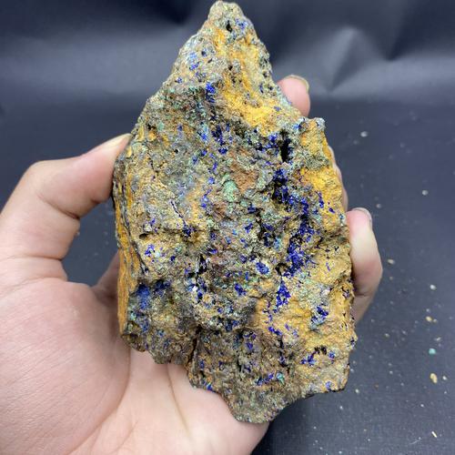 Jual Natural Copper Ore with Dark Blue Azurite Crystal AZ08 - Kota ...