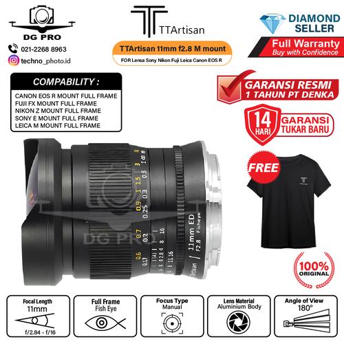 Jual TTArtisan 11mm f2.8 Lens for Full Frame Fish Eye Canon - Sony ...