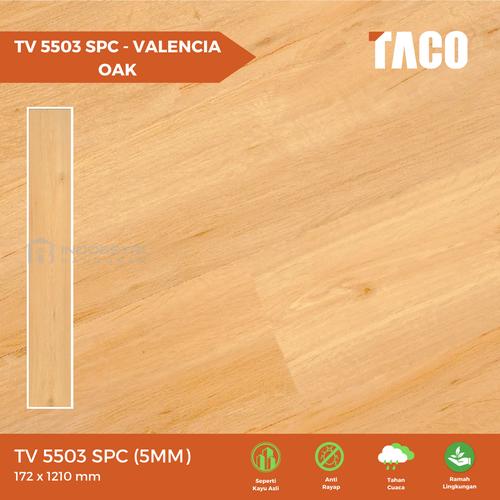 Jual TACO Lantai SPC 5mm TV 5503 Valencia Oak / Lantai SPC Click Motif ...