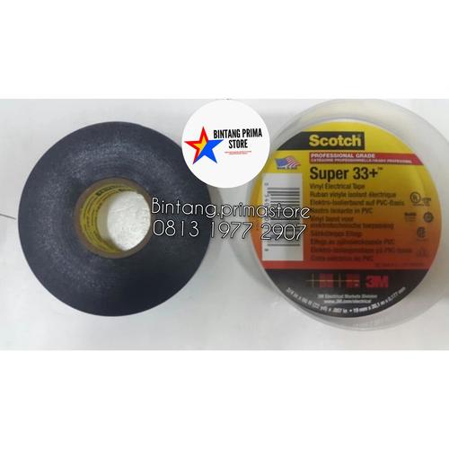Jual Isolasi atau Electrical Tape Scotch Super 33 Plus merk 3M ...