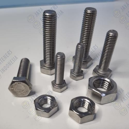Jual Baut mur hex M5 x 50 Stainless steel 304 | BM M5x50 SS304 THE sus - Kota Depok - Jaya ...