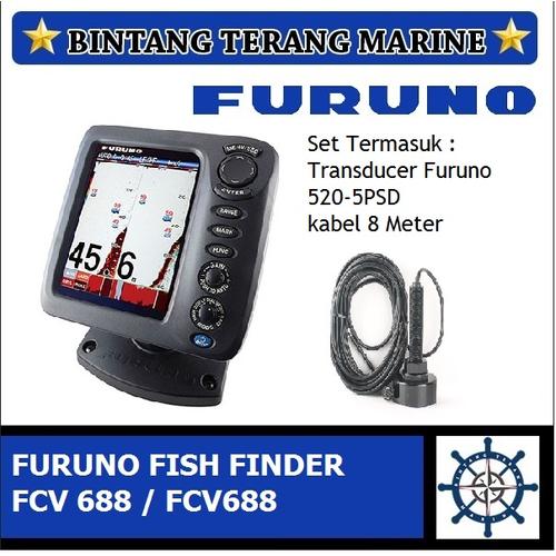 Jual Furuno Fishfinder FCV688 FCV 688 FCV-688 FF FCV 688 dengan transducer - Display Saja ...