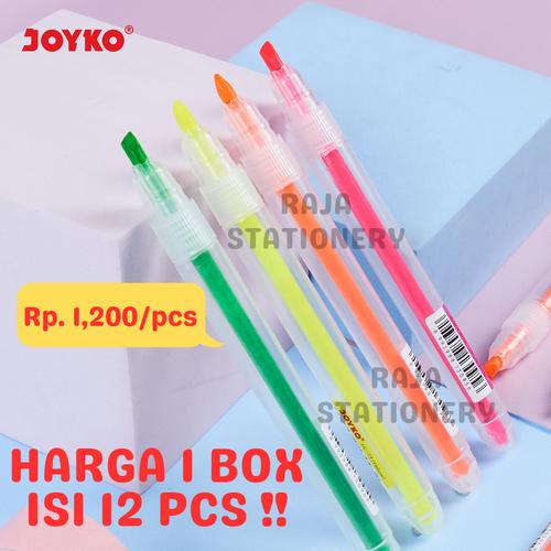 Promo JOYKO HIGHLIGHTER NEON COLOUR PEN PENANDA JOYKO MODEL PEN [12PCS ...