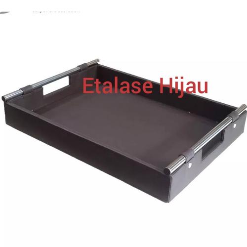 Jual Nampan Tray Kulit PREMIUM 40x30x5cm Baki Tempat Minuman Hidangan ...