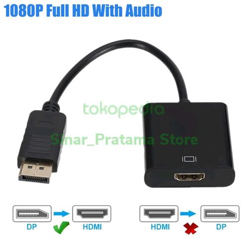 Jual Adapter Converter DP display port to Hdmi Displayport ke Hdmi ...