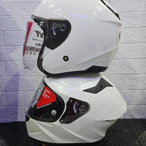 Jual HELM COUPLE KYT TT COURSE SOLID MATT GORILLA WHITE|KYT KYOTO ...